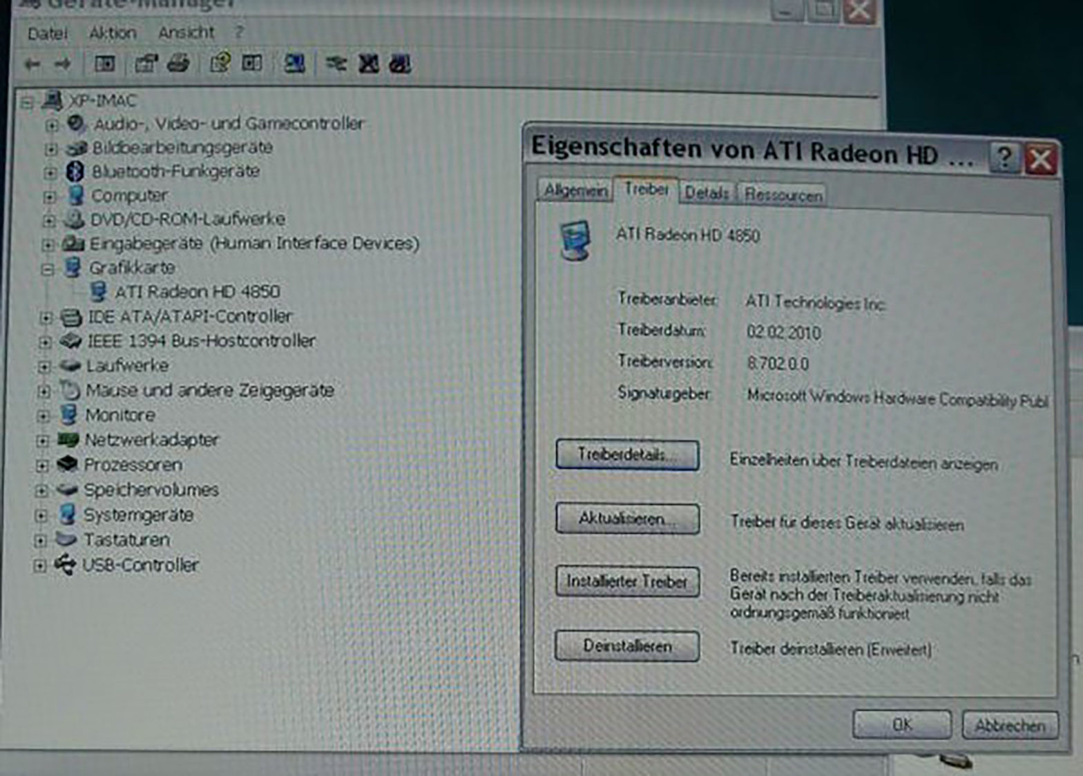 Boot Camp: ATI Treiber aktualisieren